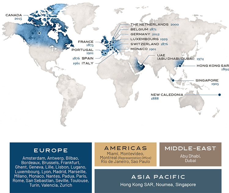 Global network | Indosuez Wealth Management | Indosuez